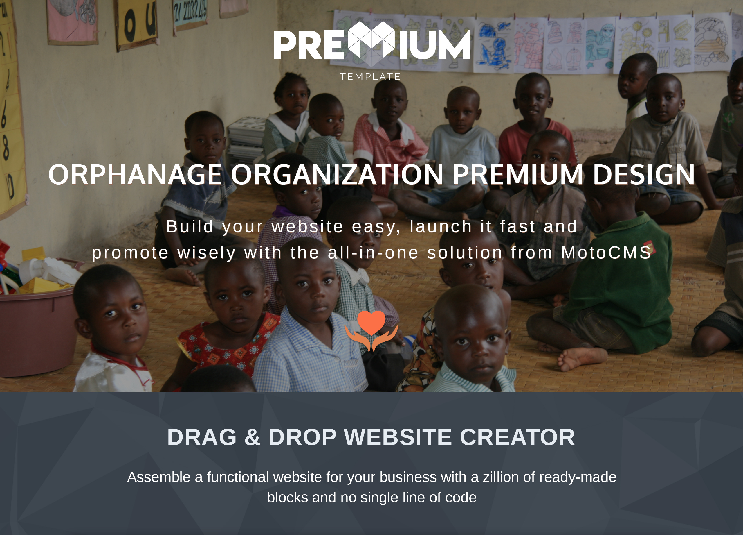 Orphanage Website Template for Childrens Community - MotoCMS