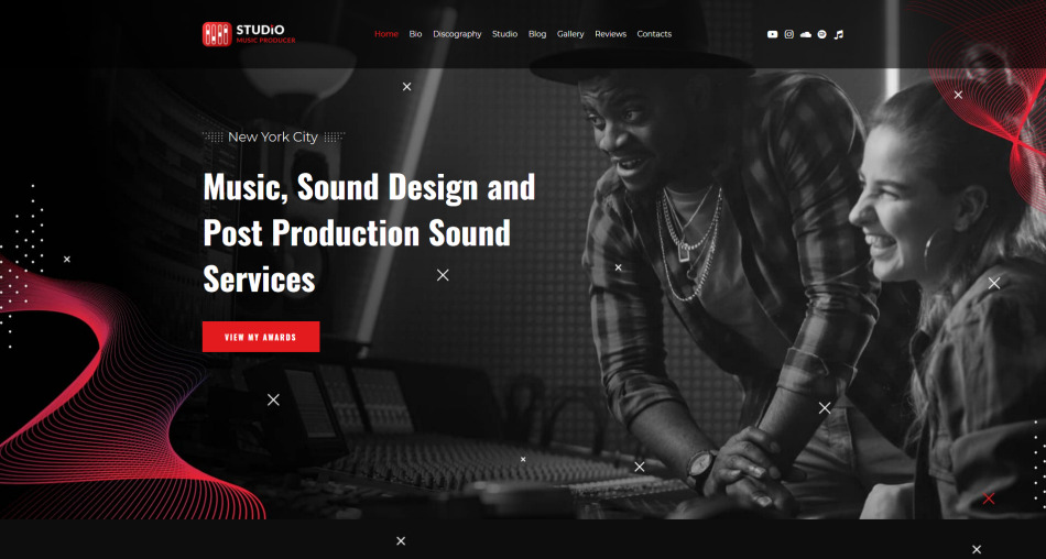 Music Artist Website Template for Singer - MotoCMS