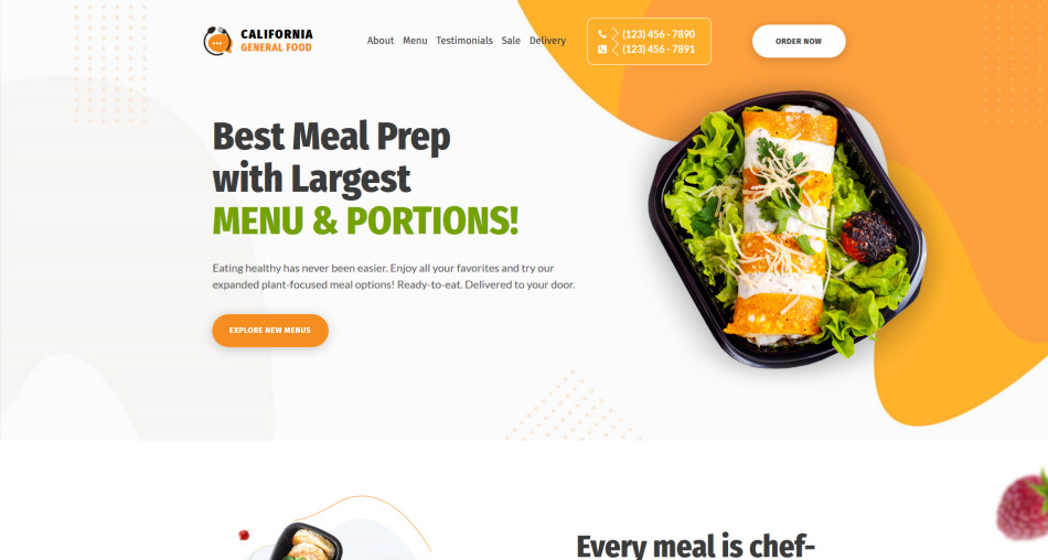 Fast Food Website Design Template for Diner Restaurant - MotoCMS