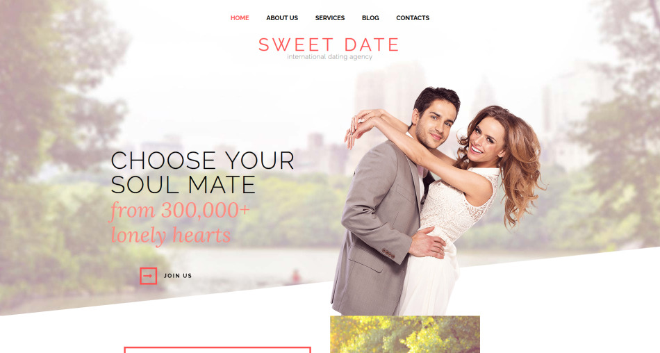 Dating Website Design for Online Dating Agency - MotoCMS