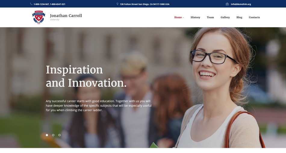 Education Website Templates - Create Educational Website - MotoCMS