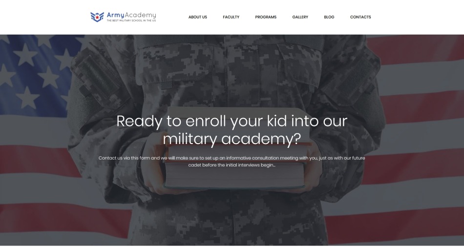 Military Website Templates - Army Web Design - MotoCMS