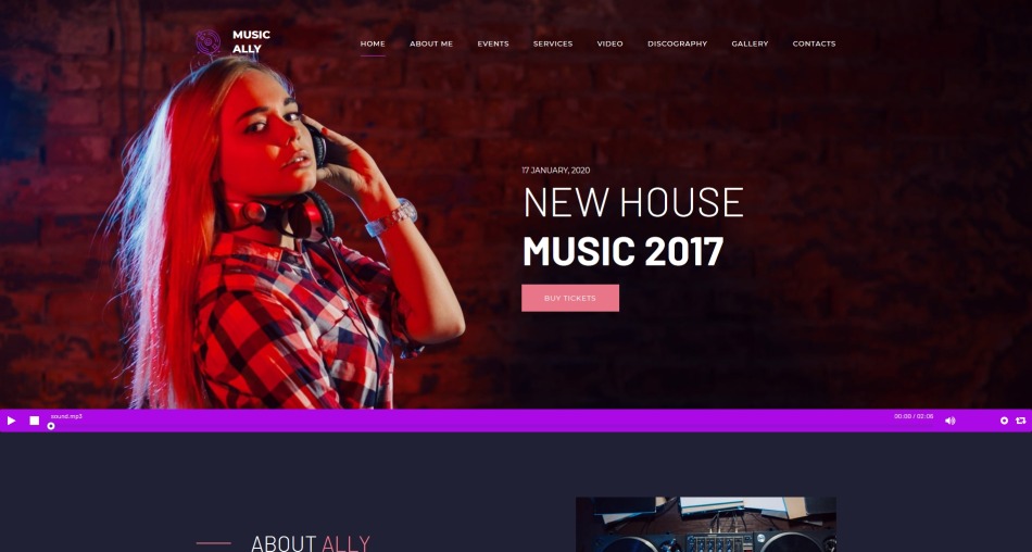 Music Website Templates - Create Music Website - MotoCMS