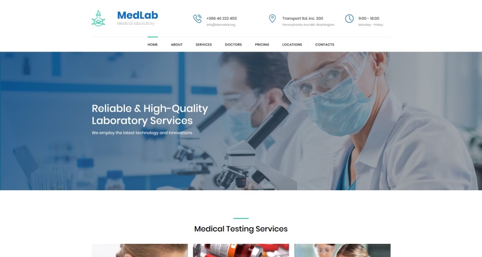 Science Web Template for Scientific Research Center - MotoCMS