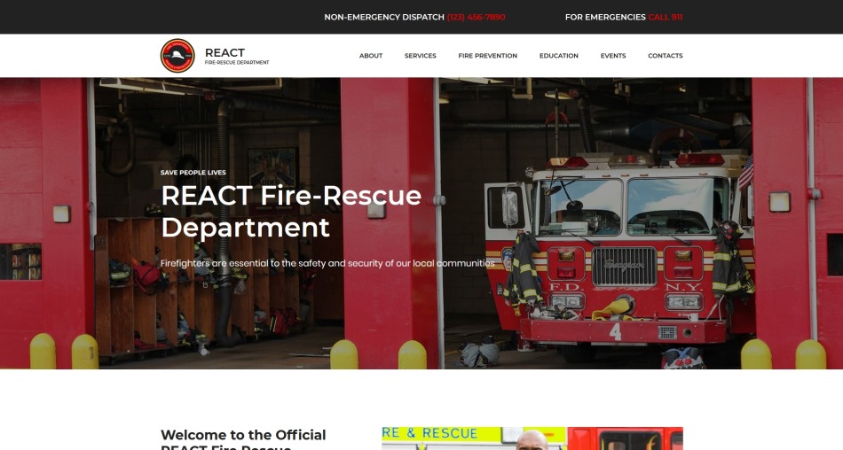 Police Department Website Template for Safety Site - MotoCMS