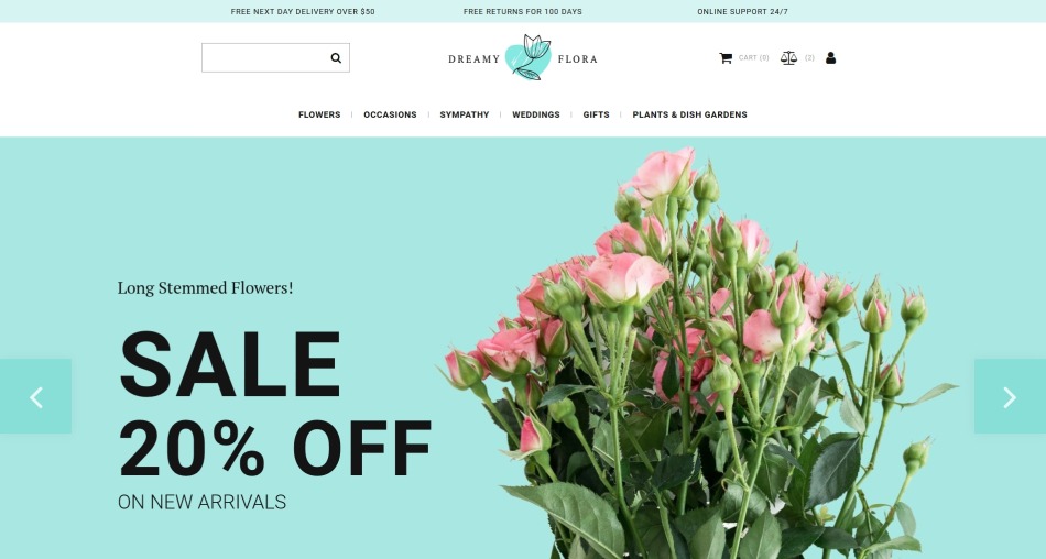 Flowers Website Templates - Flower Shop - MotoCMS