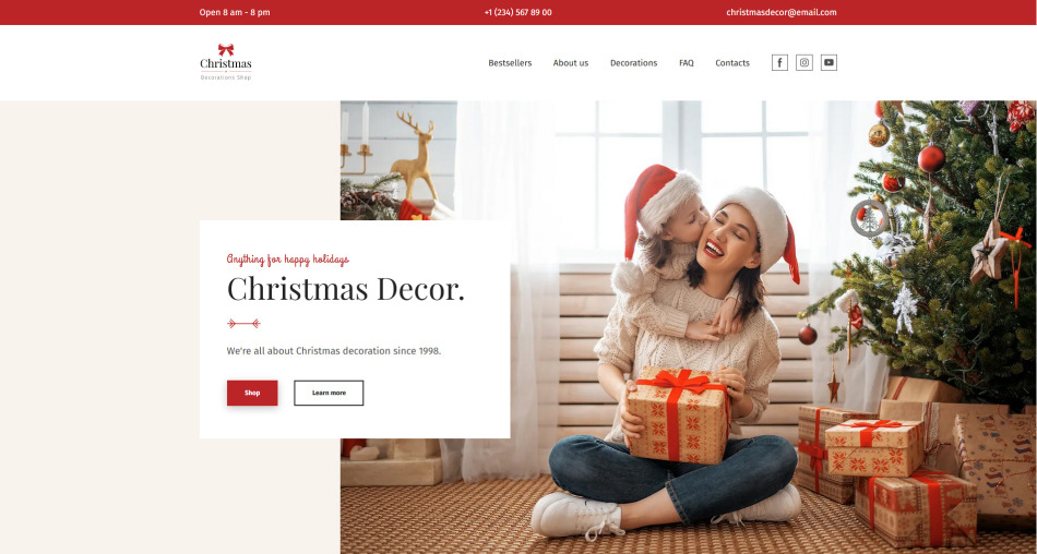 Gifts Website Templates - Gift Shop - MotoCMS