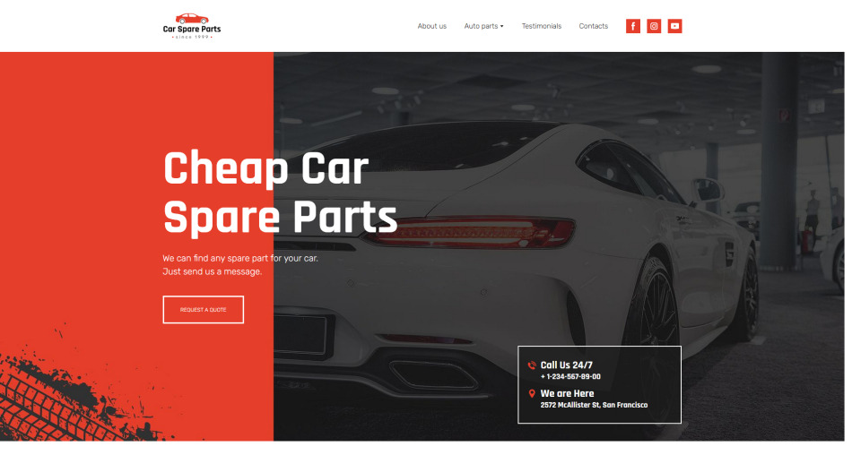 Motorcycle Website Template for Online Motosport Shop - MotoCMS